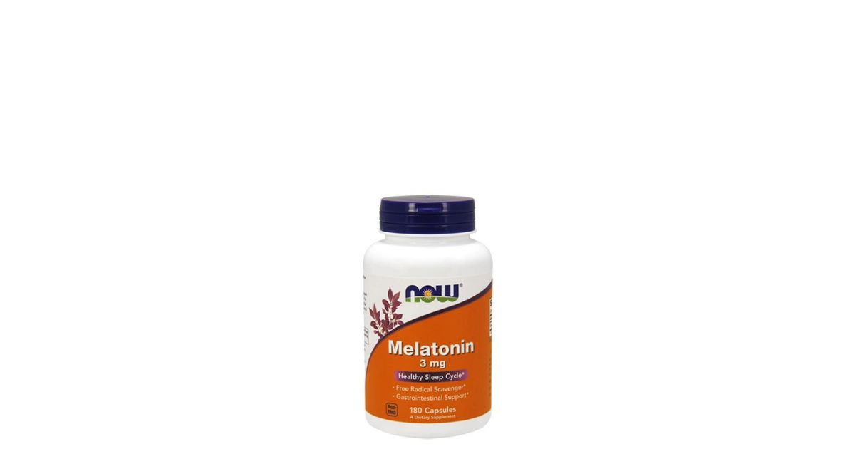 Melatonin 3 mg, Now Melatonin, 180 kapszula - vitaminstore.hu