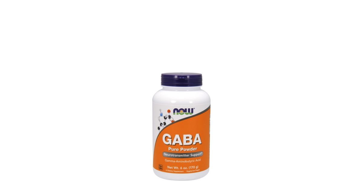 Gamma-amino vajsav por, Now GABA Pure Powder, 170 g - vitaminstore.hu