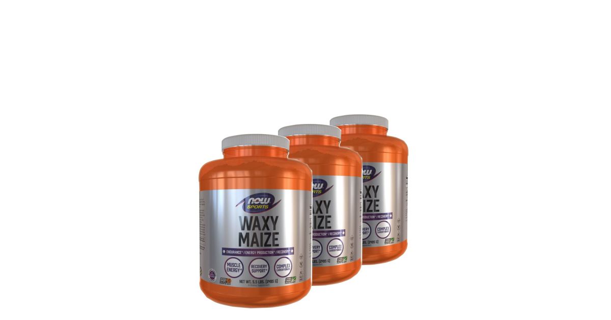 Viaszos keményítő, Now Waxy Maize Powder, 3x2495 g - vitaminstore.hu