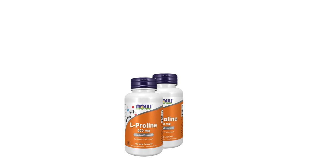 L-prolin aminosav 500 mg, Now L-Prolin, 2x120 kapszula - vitaminstore.hu